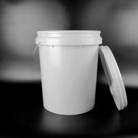 China 5 Gallon Food Grade Plastic Bucket with Lid 28.5cm x 38.6cm for Paint and Liquid Storage for sale