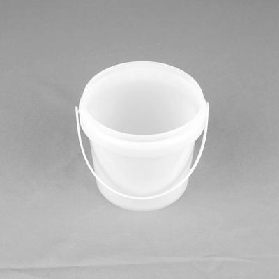 China SGS Certified 1 Liter Clear Plastic Bucket with Lid - 12cm Diameter Food Storage Container for Multiple Applications for sale