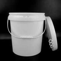 China Round 11.5 Inch Diameter 5 Gallon Plastic Pail 15.5 Inch Height 20 Liter for sale