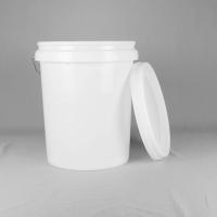 China Jieming 20L 5 Gallon Plastic Bucket Heavy Duty Stackable Food Grade with Lid for sale