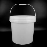 China SGS Approved 18kg Round Plastic Pail with Cover Durable 6 Gallon Bucket for sale