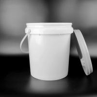 China 14L PP HDPE Stackable Empty Plastic Bucket for Fertilizer Paint Beach 26.5cm x 31.4cm for sale