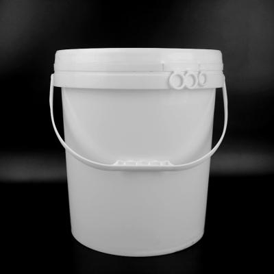 China Food Grade 5 Gallon Plastic Pails 20L Snap On Lid Stackable UV Resistant for sale