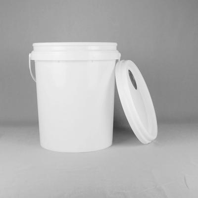 China 20L Stackable Plastic Paint Bucket with Metal Handle - 30cm Diameter × 38.6cm Height - PP/PE Material for sale