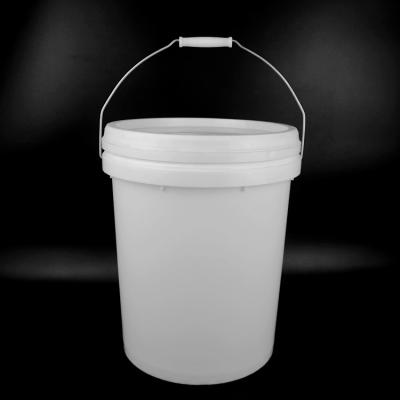 China SGS Certified 5 Gallon Plastic Buckets with Lids - 19L Capacity, 29cm Diameter x 38cm Height, Food Grade PP/PE Material for sale