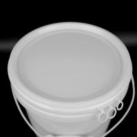 China Round Plastic Bucket 3L Capacity with Heat Transfer Printing Custom Logo for sale