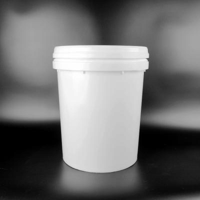 China ISO9001 Certified White 5 Gallon Plastic Storage Bucket with Lid - 29cm Diameter × 38cm Height, Temperature Range -40℃ to 110℃ for sale