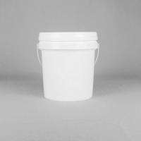 China Food Grade PP 1 Gallon Plastic Bucket with Lid - 17.3cm Diameter × 15.8cm Height, 3.8 Liter Capacity for sale