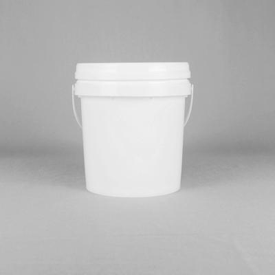 China Food Grade PP 1 Gallon Plastic Bucket with Lid - 17.3cm Diameter × 15.8cm Height, 3.8 Liter Capacity for sale
