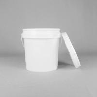 China Food Grade PP 1 Gallon Plastic Bucket with Lid - 17.3cm Diameter × 15.8cm Height, 3.8 Liter Capacity for sale