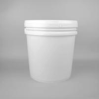 China 14L Plastic Water Bucket Round Fertilizer Packaging PP PE Durable 26.5cm Dia for sale