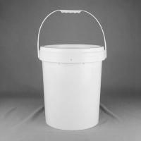 China 19L Waterproof Paint Plastic Bucket with Lid and Hand Pull HDPE PP for sale