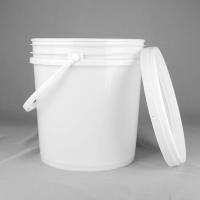 China 4.5 Gallon Round Plastic Bucket White Pail 11.5