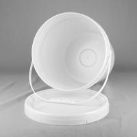 China 4.5 Gallon Round Plastic Bucket White Pail 11.5