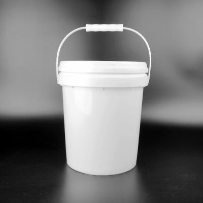 China 6L Capacity Round Plastic Bucket Polypropylene for Chemical Industry - 19.3×17×22.8cm Dimensions for sale