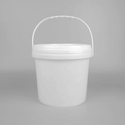 China 4L Plastic Food Bucket with Sealing Lid Food Grade PP Storage Container 19cm DIA for sale