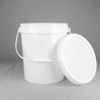China Round BPA Free Food Safe 3 Gallon Plastic Bucket with Plastic Handle 10.7 Inch Diameter for sale