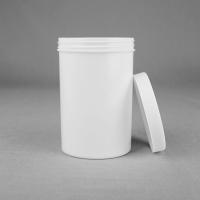China 500ml Chemical Powder Plastic Packaging Jar with Lid PP HDPE White for sale