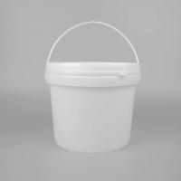 China Food Grade PP Plastic Ice Cream Pails 1 Gallon 4L Capacity 18cm Diameter for Candy and Food Storage for sale