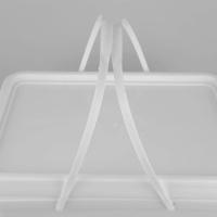 China Food Grade 20kg Rectangular Plastic Drum 37.7×24.7×28.4cm with Lid and Dual Handles for Industrial Packaging for sale