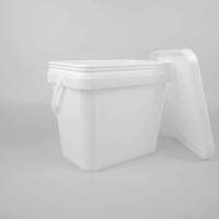 China 1 Gallon 3.5L Rectangular Square Plastic Bucket for Chemicals HDPE PP for sale