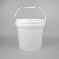 China White Empty 2 Gallon Food Storage Buckets with Lids and Covers PP PE for sale