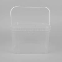 China White Square Plastic Bucket 10L Chemical Resistant PP Food Grade Pail for sale