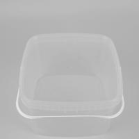 China ISO9001 Certified White Square Plastic Buckets 3 Liter Capacity 19.5cm Diameter PP PE Material for sale