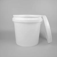 China White Empty 2 Gallon Food Storage Buckets With Lids And Covers for sale