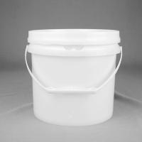 China 3.5L 1 Gallon Round Plastic Paint Bucket with Handle - 18.5cm Diameter PP/PE Material for sale
