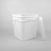 China 20L Food Grade Plastic Bucket with Lid - 5 Gallon Capacity, 26×23.3×35cm Dimensions for Paint and Liquid Storage for sale