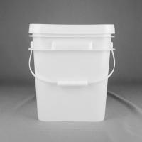 China 20L Food Grade Plastic Bucket with Lid - 5 Gallon Capacity, 26×23.3×35cm Dimensions for Paint and Liquid Storage for sale