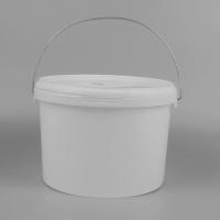 China White Round Plastic Pail FDA Certified Capacity Depand On Customer'S Demand for sale