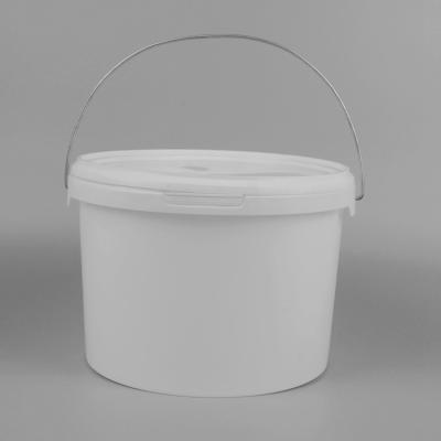 China White Round Plastic Pail FDA Certified Capacity Depand On Customer'S Demand for sale