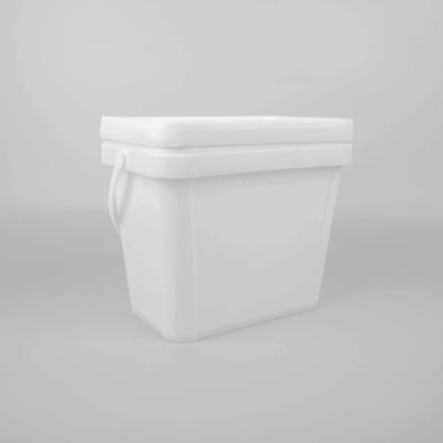 China Guaranteed Square Black Plastic Buckets Food Grade 6L for sale