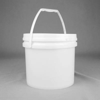 China 3.5L 1 Gallon Round Plastic Paint Bucket with Handle - 18.5cm Diameter PP/PE Material for sale