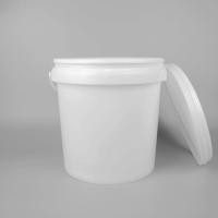 China Customized Transparent Plastic Bucket With Lid Round 8L 10L for sale
