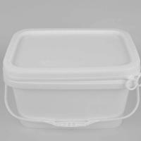 China 5L Food Grade Rectangular Plastic Bucket 25x17x15.8cm with SGS Certification and Custom Branding Options for sale