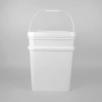 China PP Square Plastic Bucket 10L Impact Resistant Food Grade 100% Raw Materials for sale