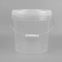China 25×27cm 10L Transparent Plastic Bucket with Lid - Food Grade PP Container for Storage for sale
