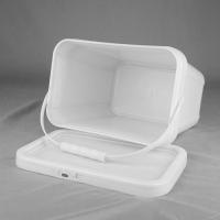 China 10L 18L 20L Oblong Plastic Buckets with Recycled PP/PE Material and Screen Printing Options for sale