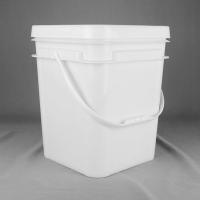 China Square Plastic Bucket 10L PP Food Grade Container with Lid for Industrial Storage for sale