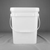 China Square Plastic Bucket 10L PP Food Grade Container with Lid for Industrial Storage for sale