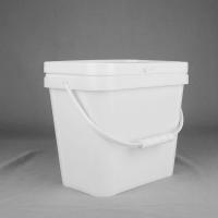 China 10L 18L 20L Oblong Plastic Buckets with Recycled PP/PE Material and Screen Printing Options for sale
