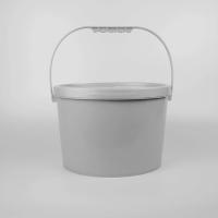 China 5L Oval Plastic Paint Bucket 30L Capacity with Lid and Handle - PP/HDPE Material for Industrial Packaging for sale