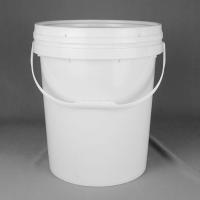 China 20L HDPE White Round Plastic Barrel Thermal Transfer for Latex Paint for sale