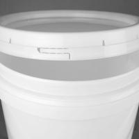 China White 5 Gallon Plastic Buckets with Lids 20L PP Food Grade Reusable for sale