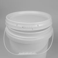 China Transparent 30L Round Plastic Bucket with Lid Custom Printed Food Grade for sale