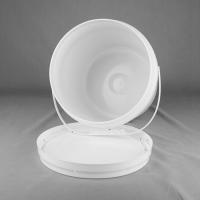 China 20L HDPE White Round Plastic Barrel Thermal Transfer for Latex Paint for sale