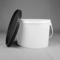 China 5L Heavy Duty BPA Free Oval Plastic Bucket with Lid - Food Grade PP Material 25x19x18cm for sale